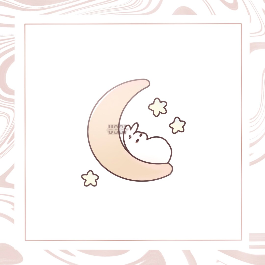 Shiro Moon Sticker - Etsy