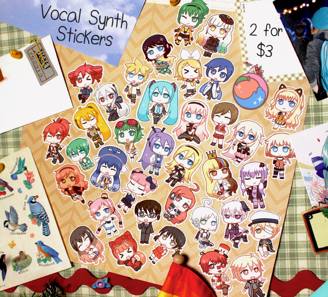 2 Papier Vocal Synth Stickers 72 Optionen - Etsy.de