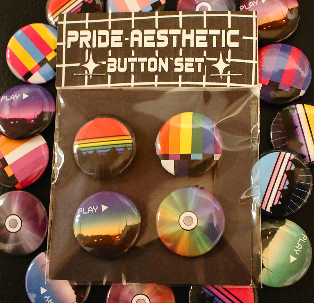 Pride Aesthetic Buttons final Planned Print - Etsy