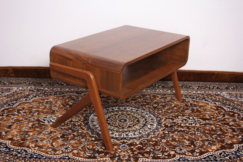 Solid Teak Curve Edges Coffee Table Handcrafted in India - Etsy