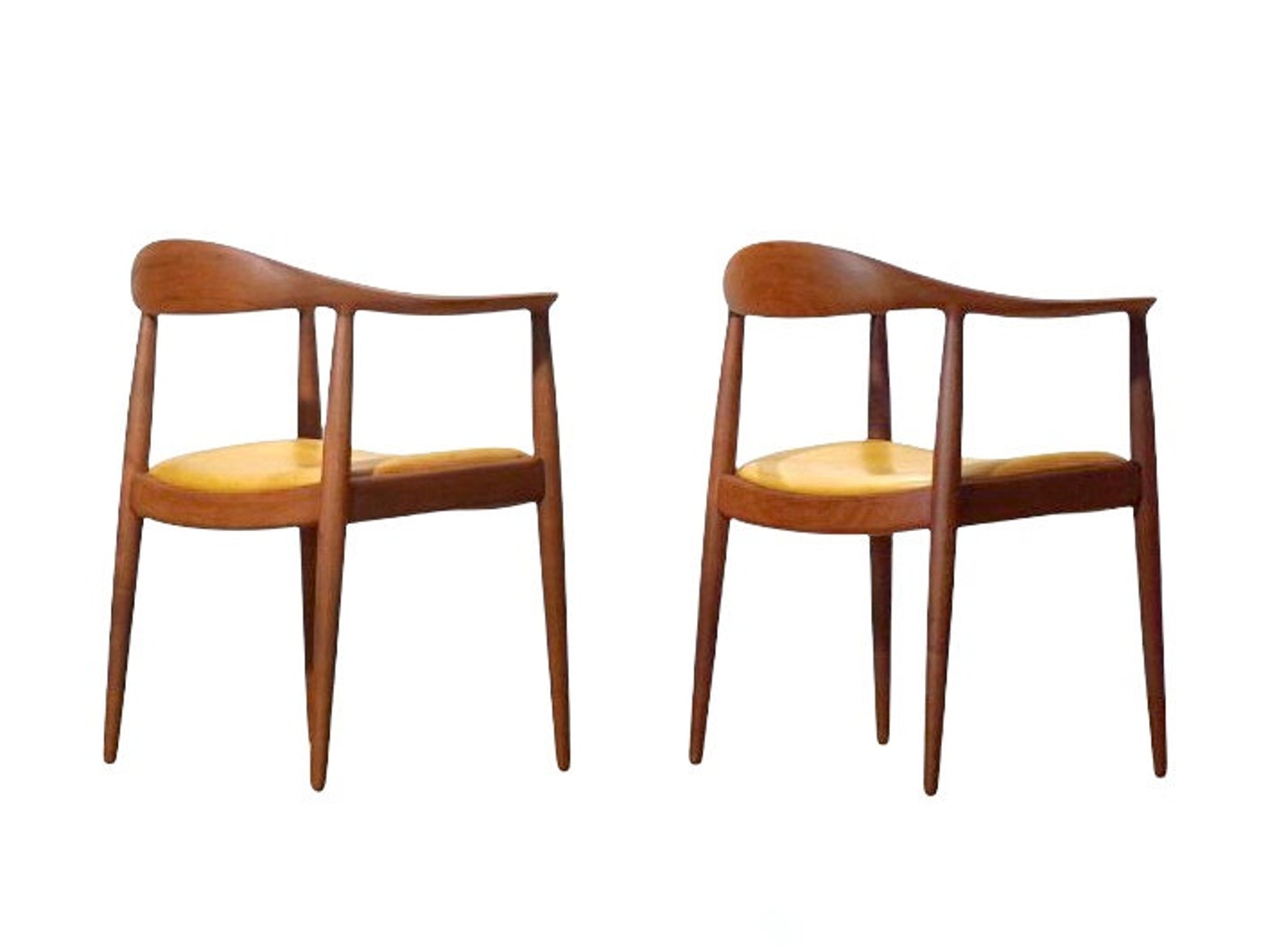 Hans Wegner Inspired Chair Handcraft in India With A-garde Teakwood - Etsy