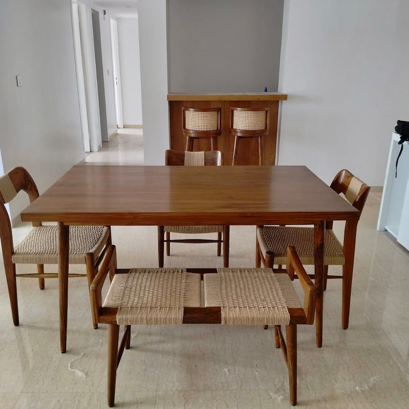 Teak Dining Table - Etsy