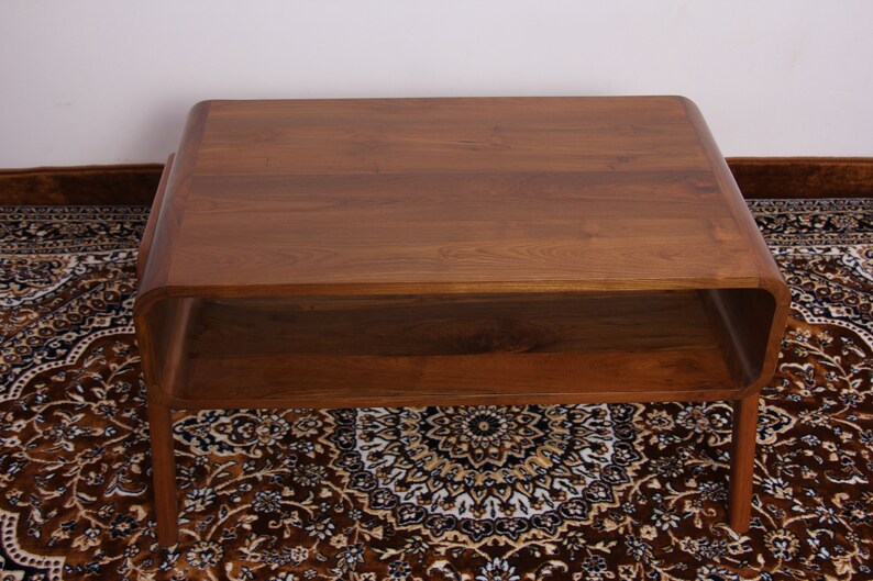 Solid Teak Curve Edges Coffee Table Handcrafted in India - Etsy