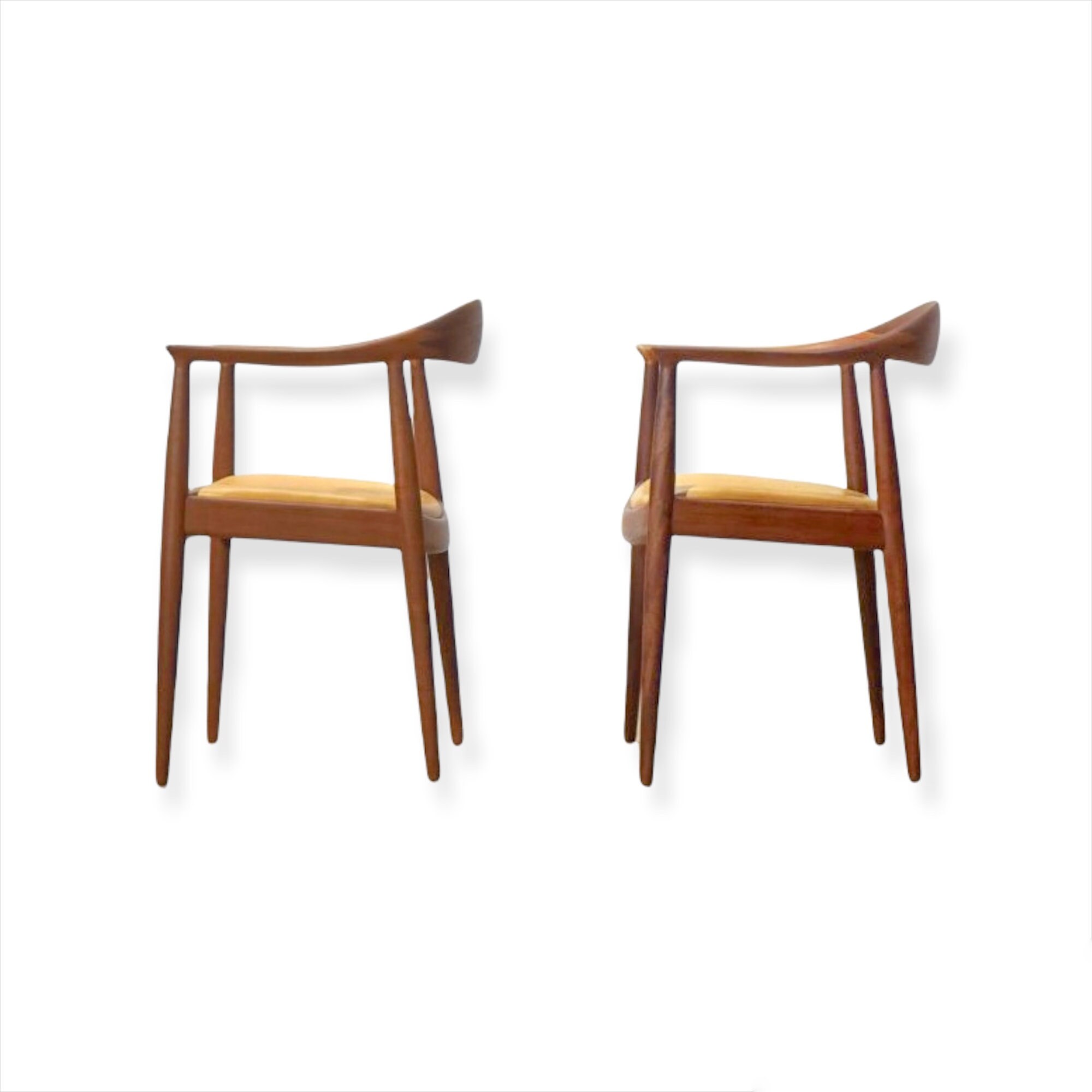 Hans Wegner Inspired Chair Handcraft in India With A-garde Teakwood - Etsy