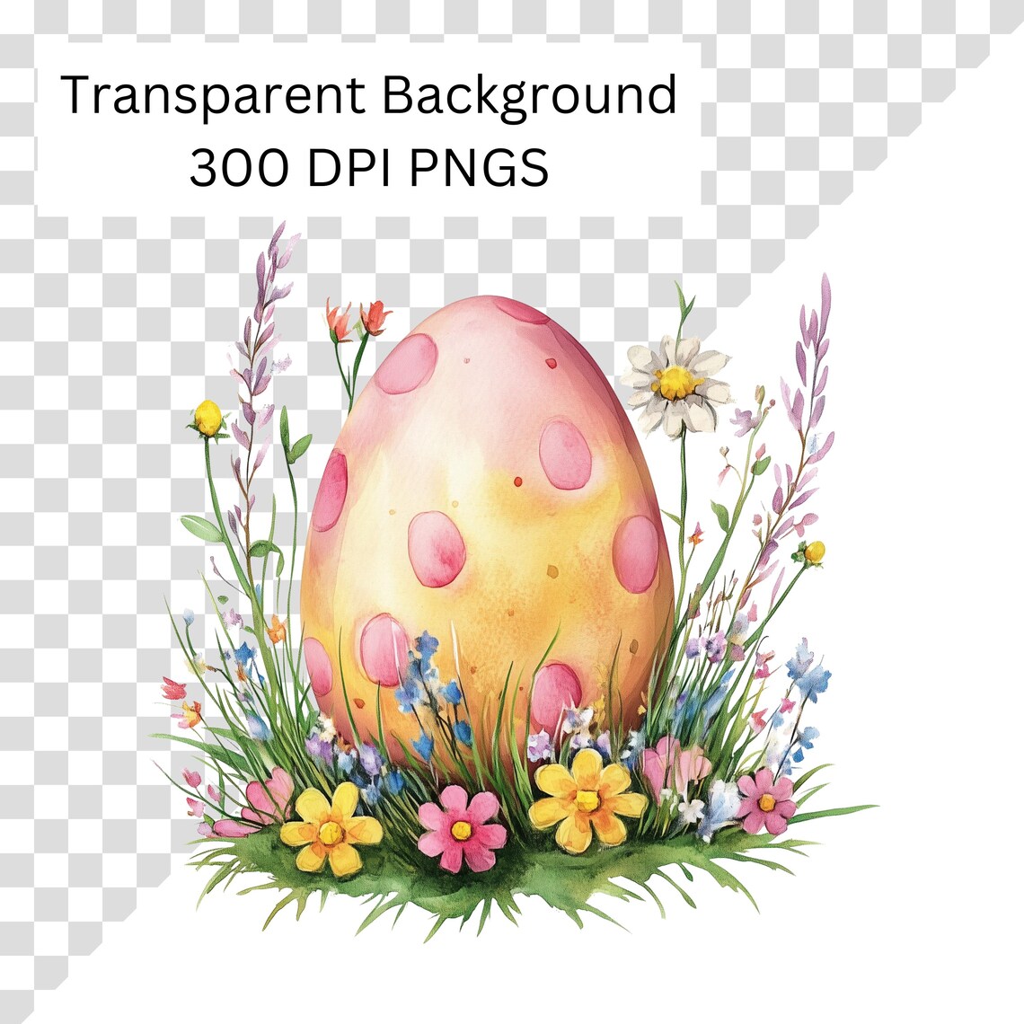 8 Easter Eggs PNG Clipart | 300 DPI Digital Download | Colorful Easter ...