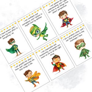 30 Children Printable Positive Affirmation Cards | Set of 30 Boys ...