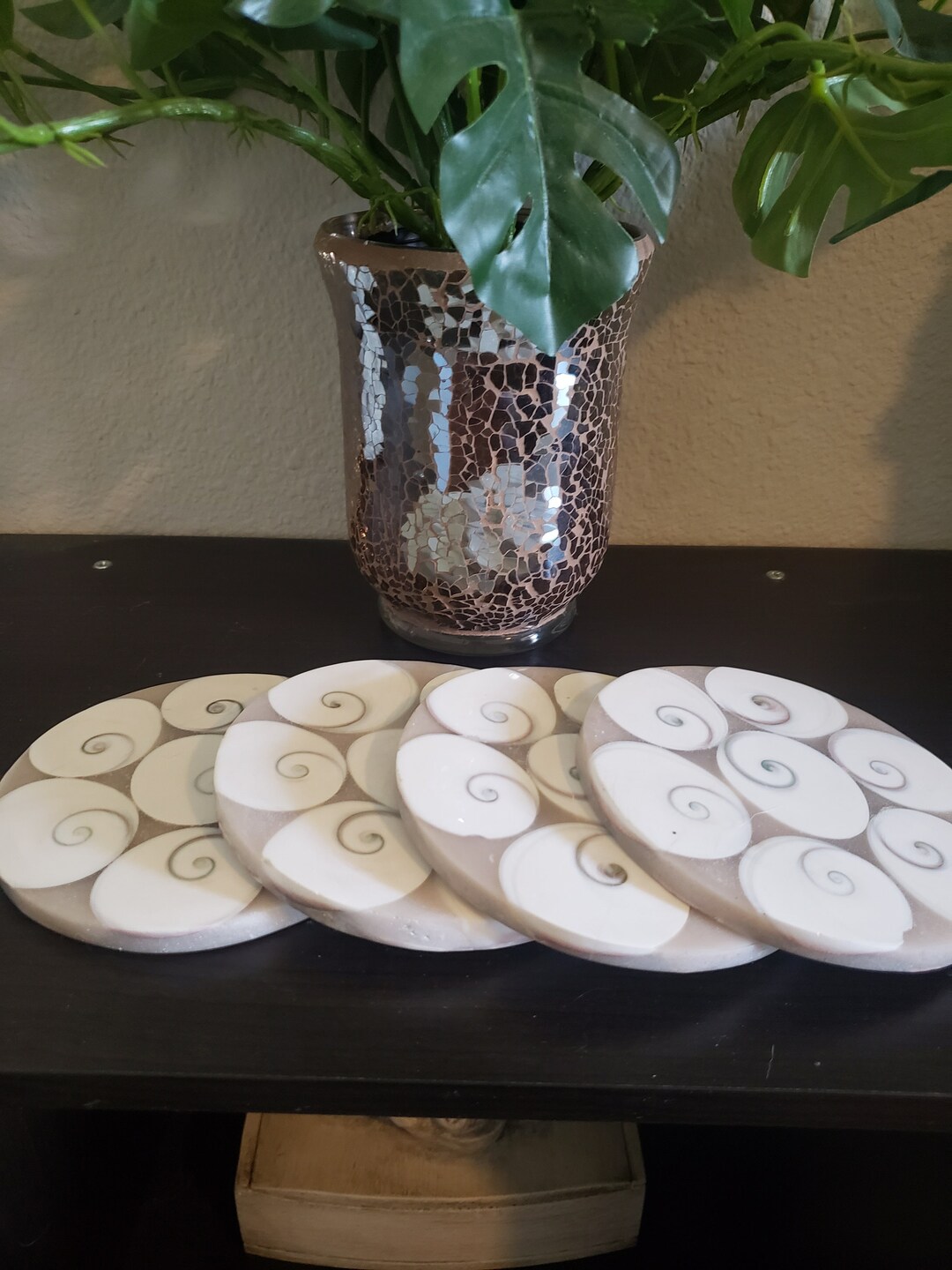 Shell Coasters Set of 4 - Etsy