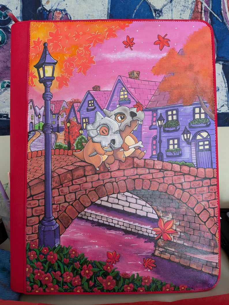 Hand Painted TCG Binder - CUSTOMISED - Read Description and Message ...