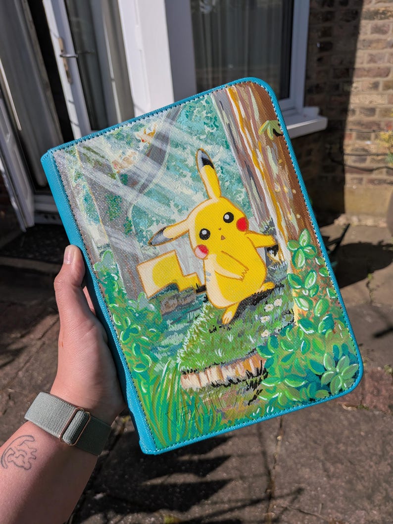 Hand Painted TCG Binder - CUSTOMISED - Read Description and Message ...