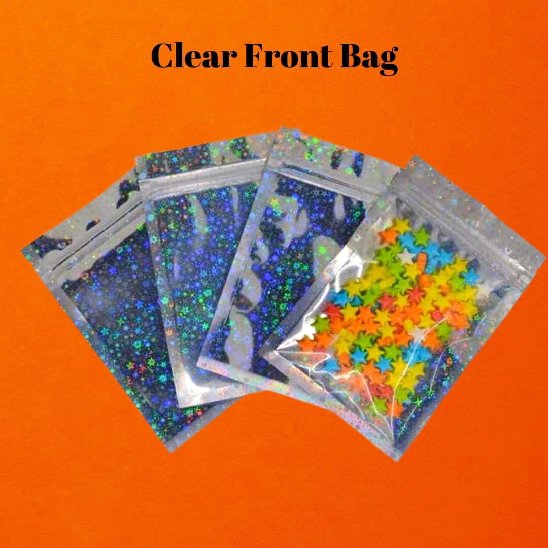 Holographic Color Bags. Resealable Smell Proof Bags Foil Pouch - Etsy