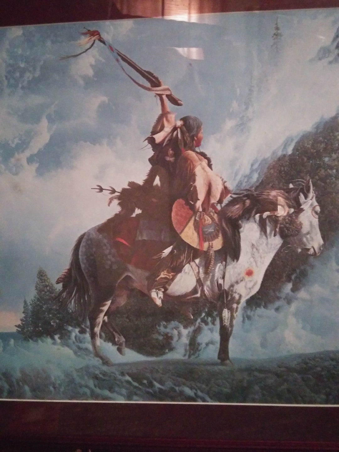 Native American Art Print Praise to the Mountain Spirit - Etsy