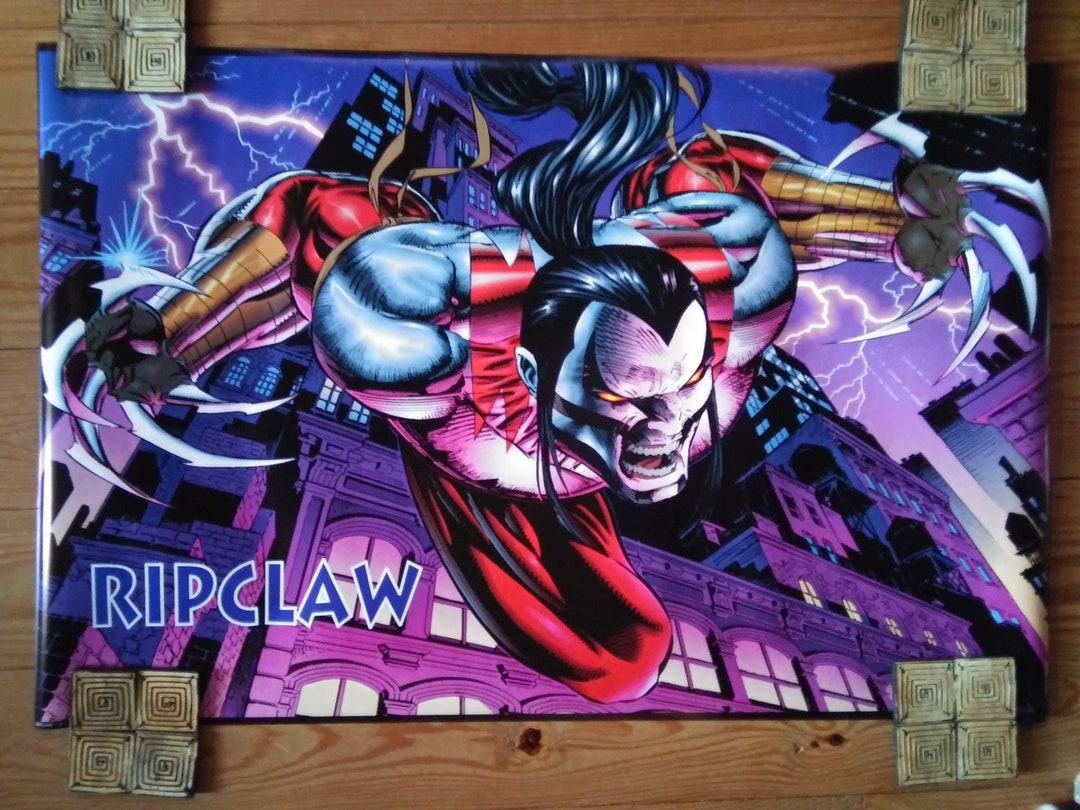 Ripclaw 1993 Top Cow Comic Poster - Etsy