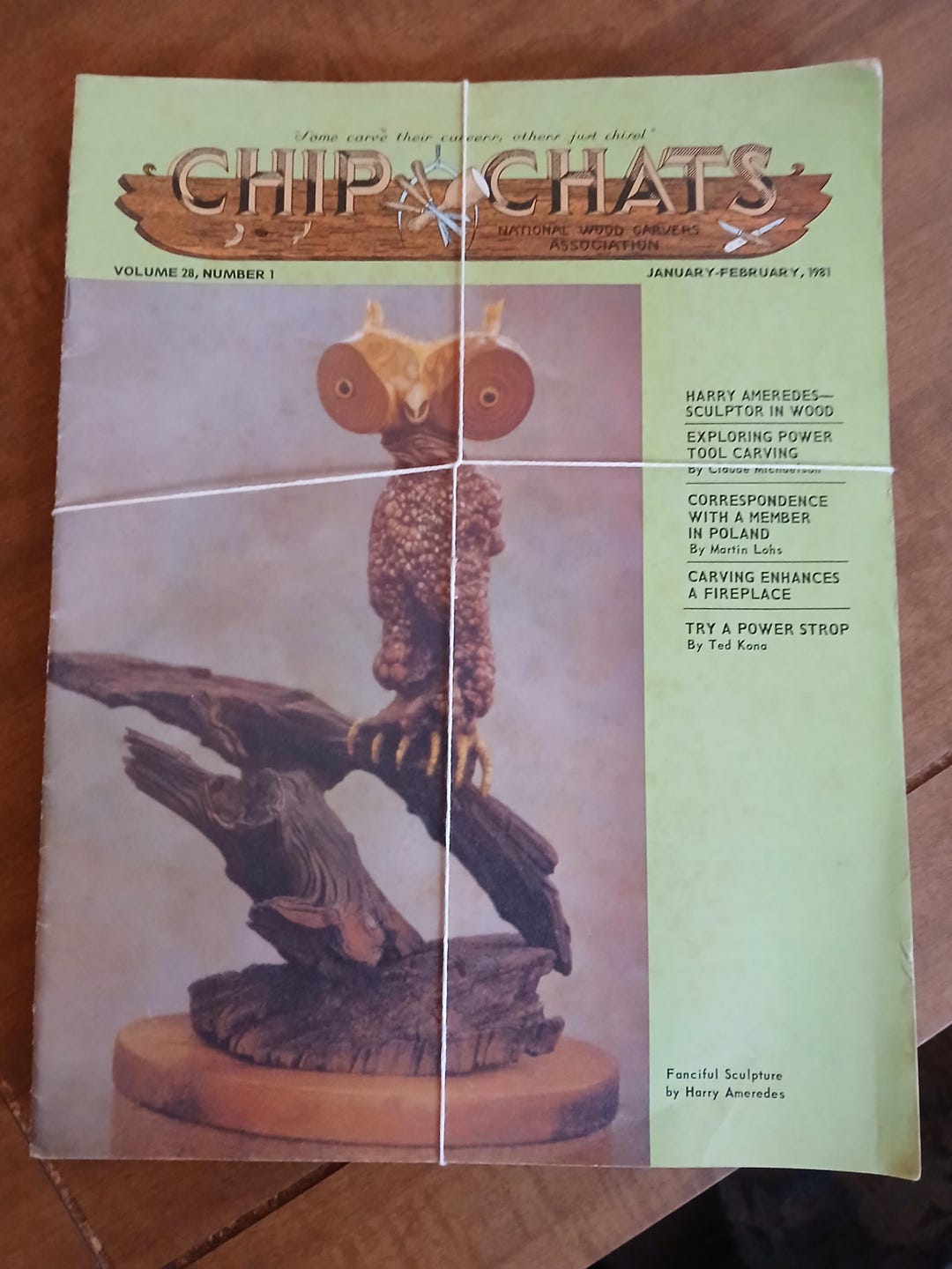 Chip Chats Magazine 1981 Wood Carving - Etsy