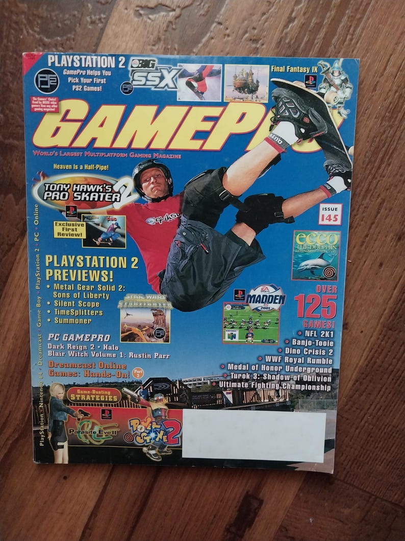 Gamepro Tony Hawk 2000 Magazine - Etsy