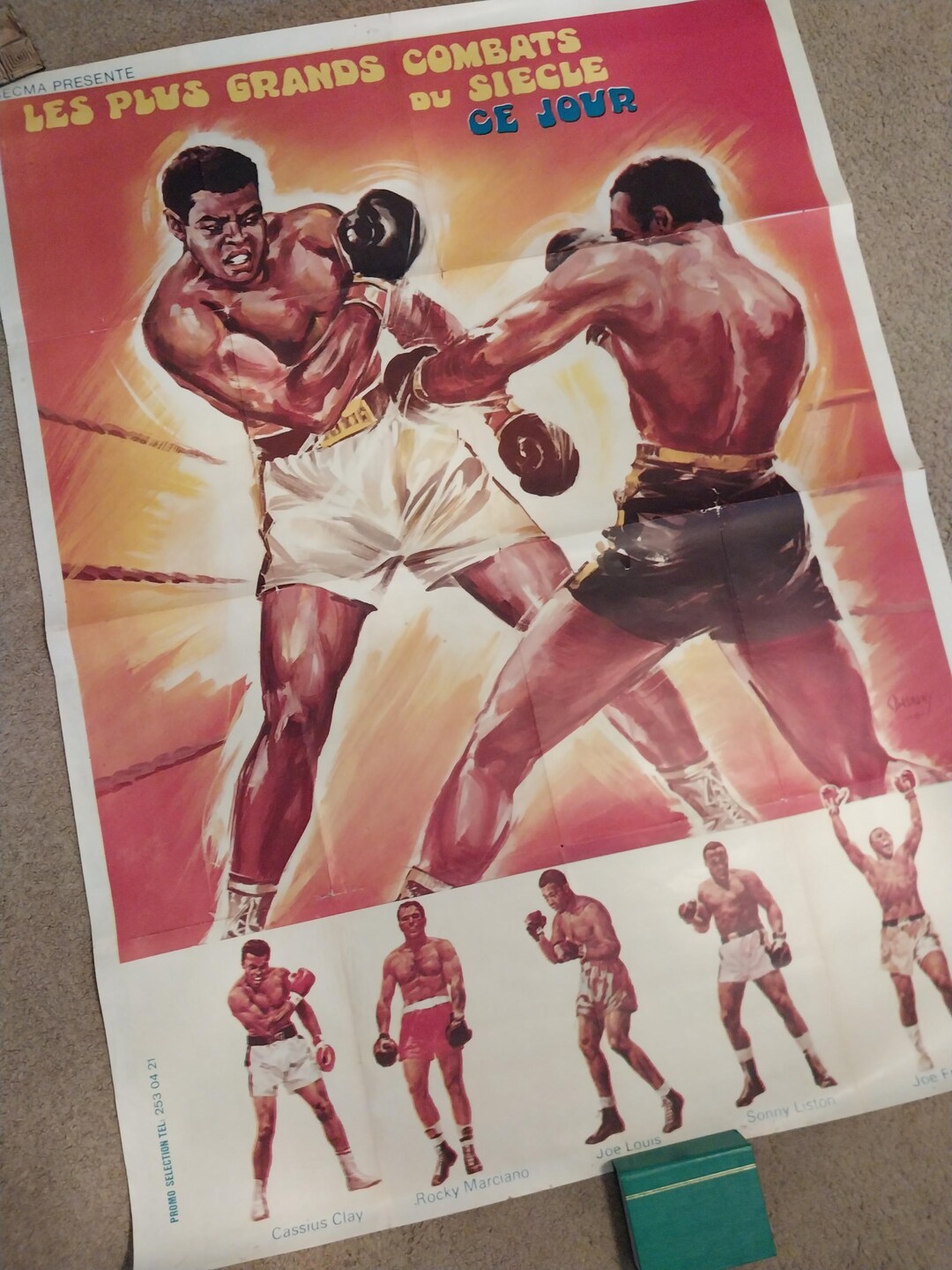 Muhammad Ali Rare French Boxing Poster Banner 1970 - Etsy