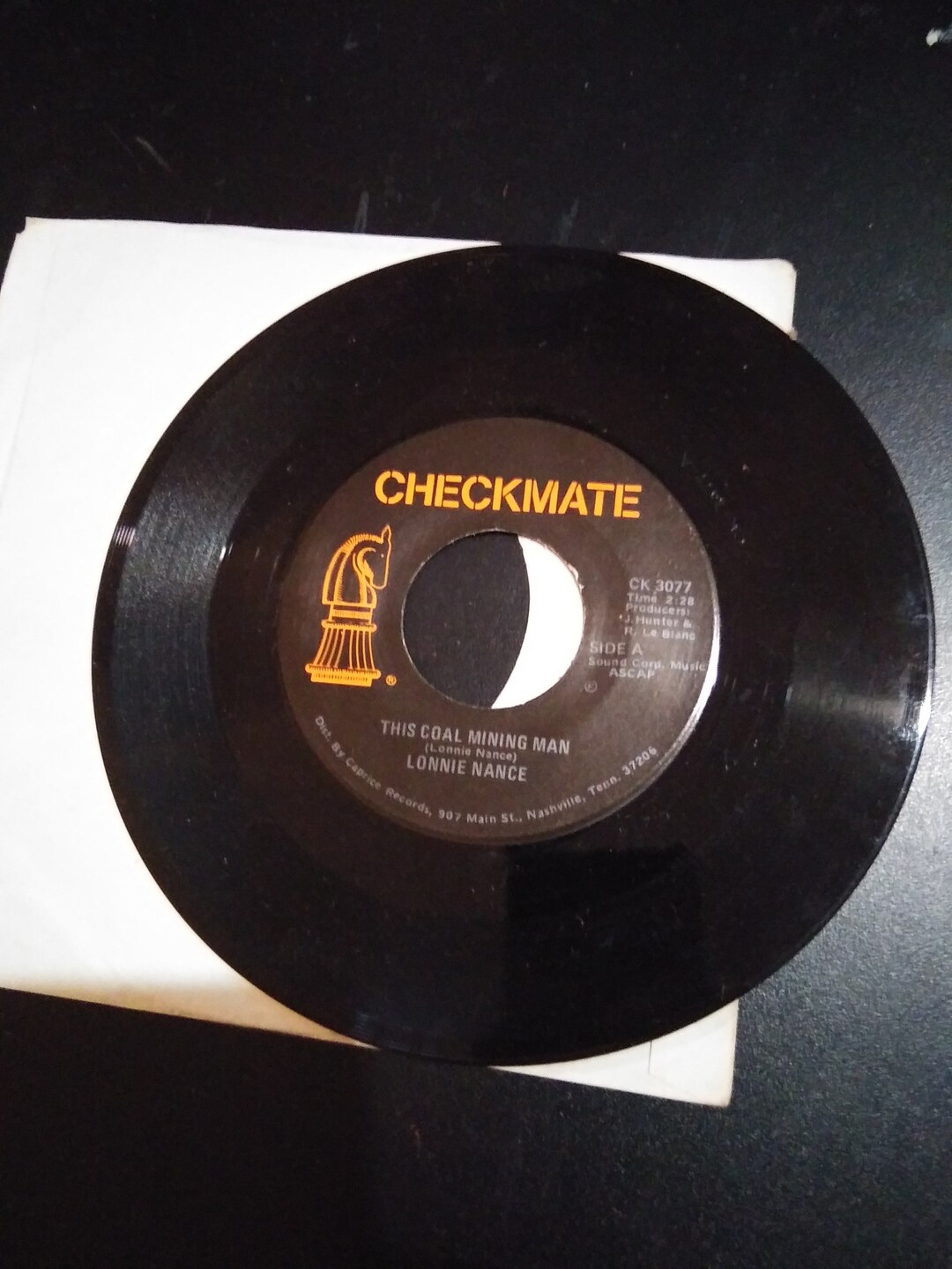 Nashville Lonnie Nance 45 Record Country - Etsy