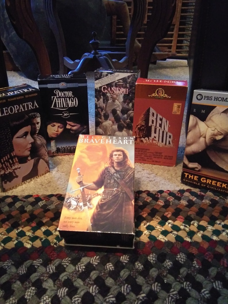 Classic Films VHS Cleopatra Ben Hur Ghandi - Etsy