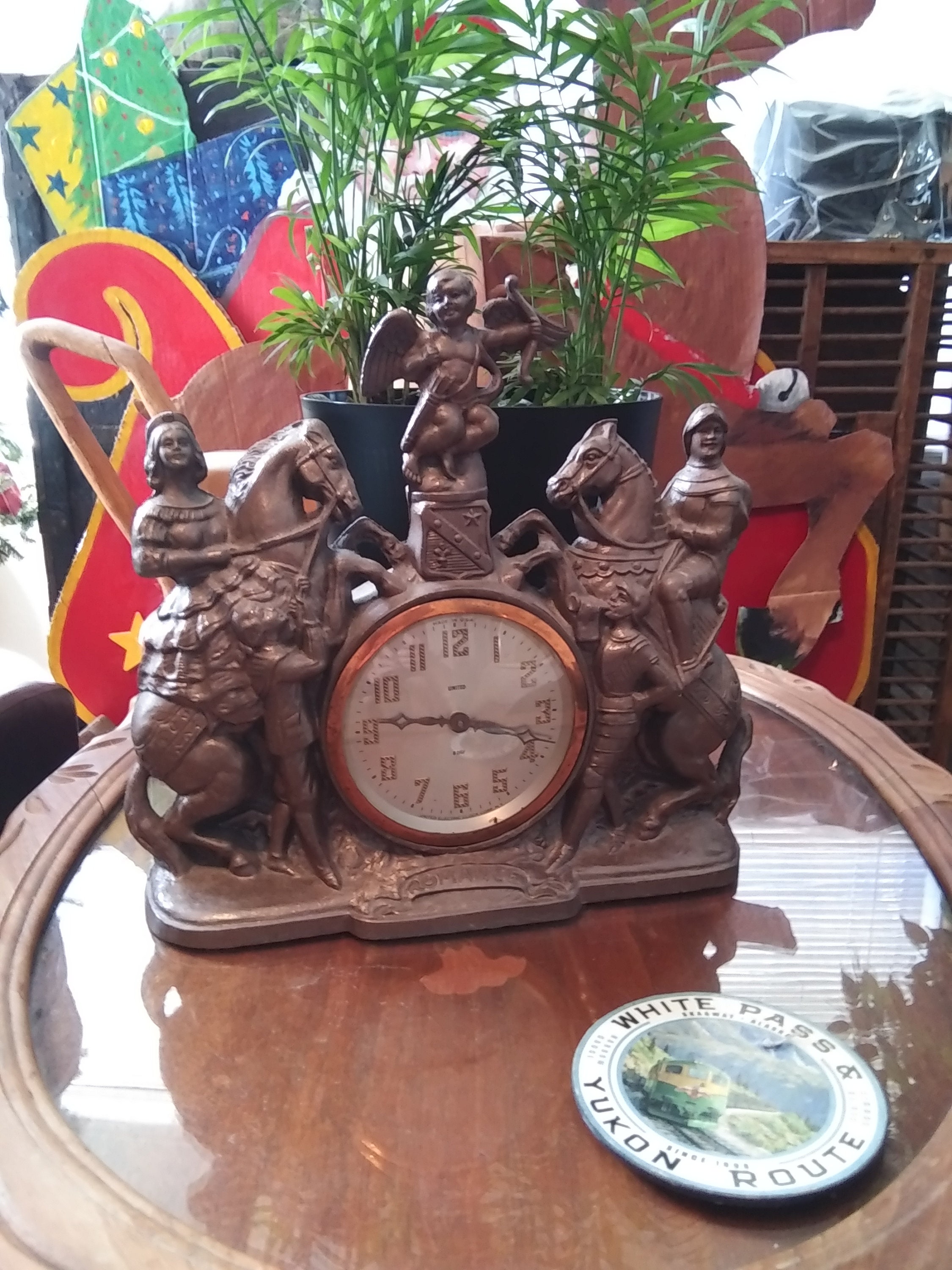 Antique Mantle Clock Medival Style - Etsy