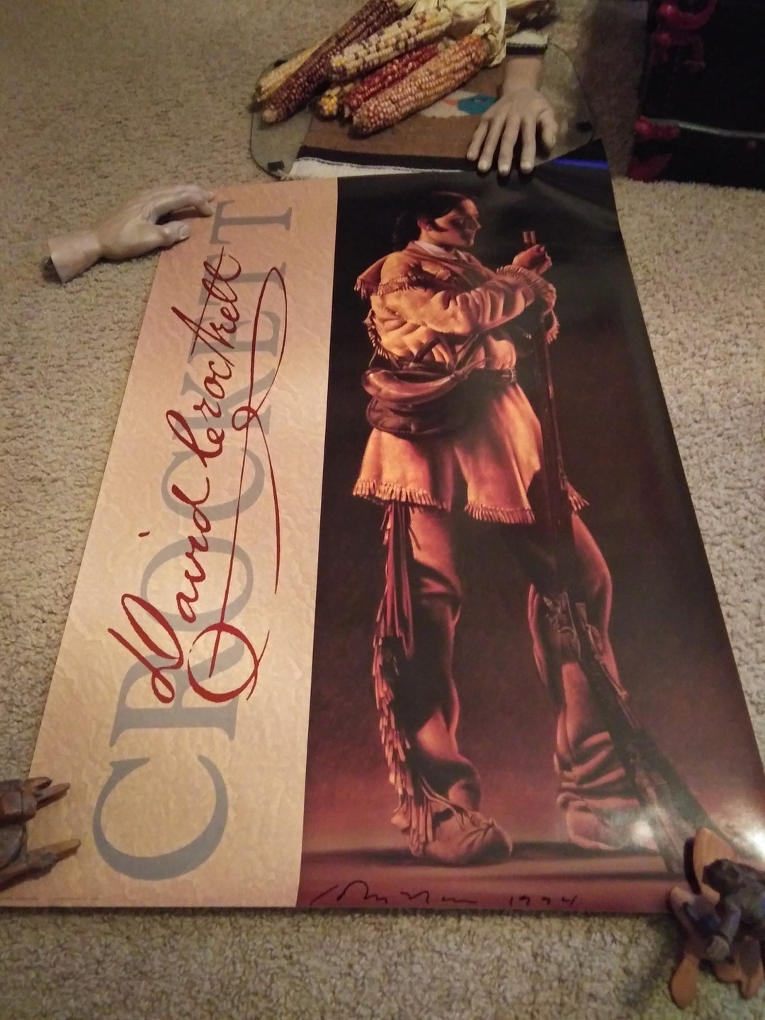 David Crockett Signed Poster Artist John Nava 94 - Etsy