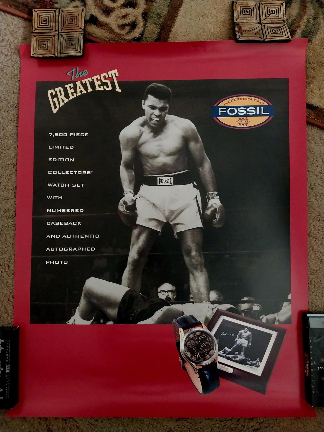 Muhammad Ali Rare Boxing Fossil Watch Poster 1993 - Etsy