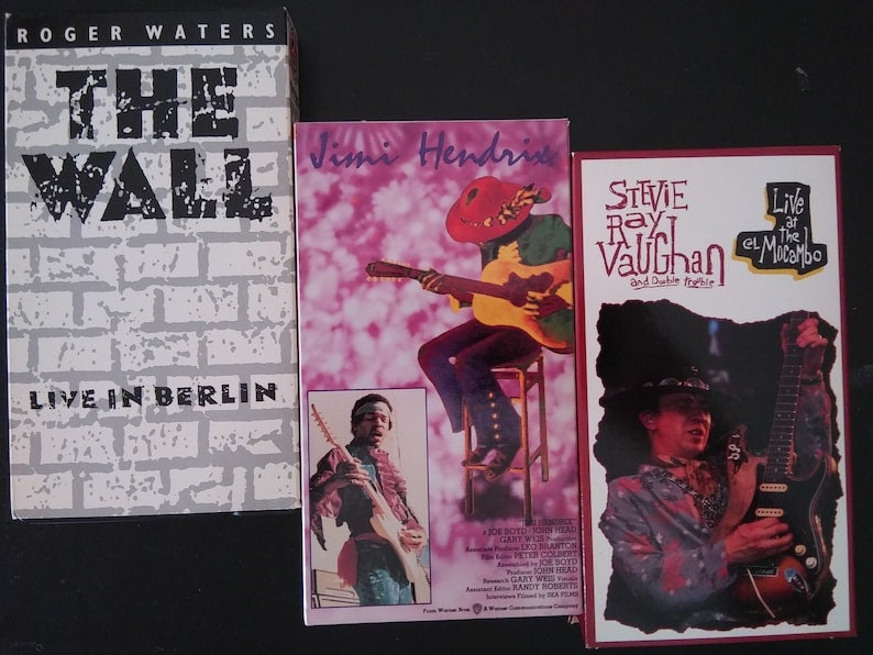 Queen Hendrix Stevie Ray Vaughan Wall Rock VHS - Etsy