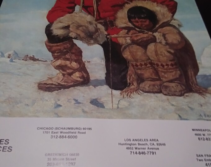 Arnold FRIBERG " Mountie and Horse " Lithograph Print of an RCMP ...