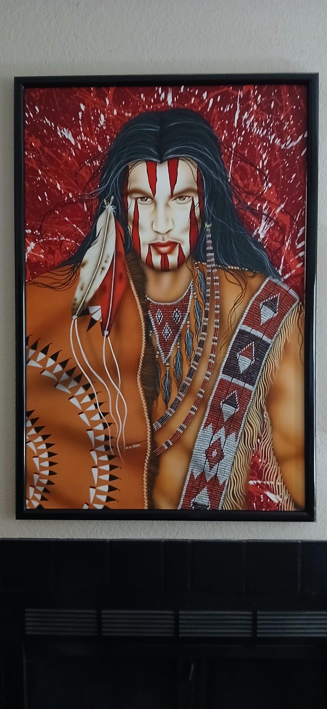 Henri Peter Original Painting Indian - Etsy