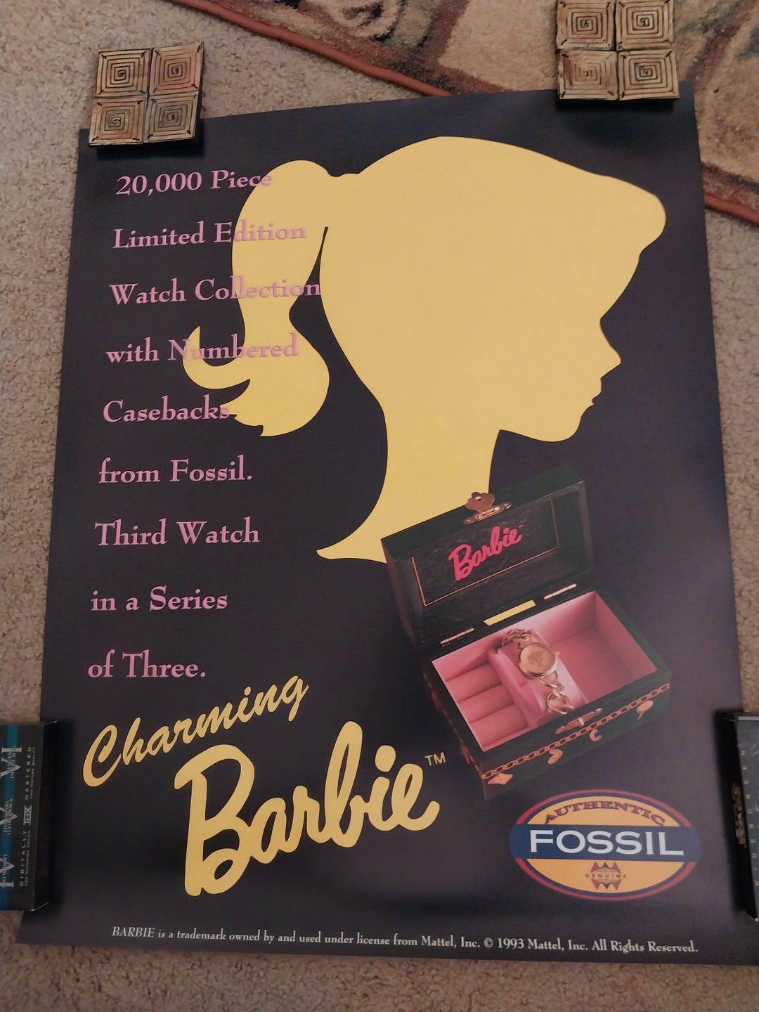 Barbie Doll Rare Fossil Watch Poster - Etsy