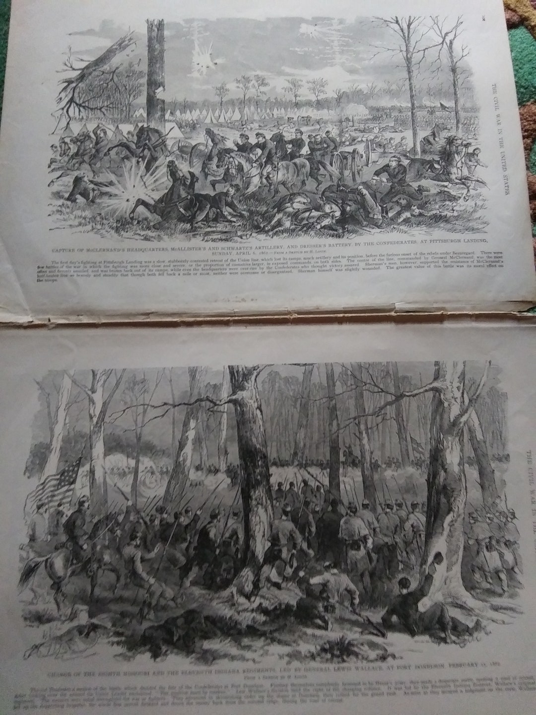 Civil War Engravings 16 Prints 1888 - Etsy