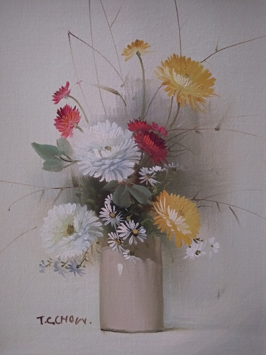 T C Chow Chinese Artist Spring Painting - Etsy