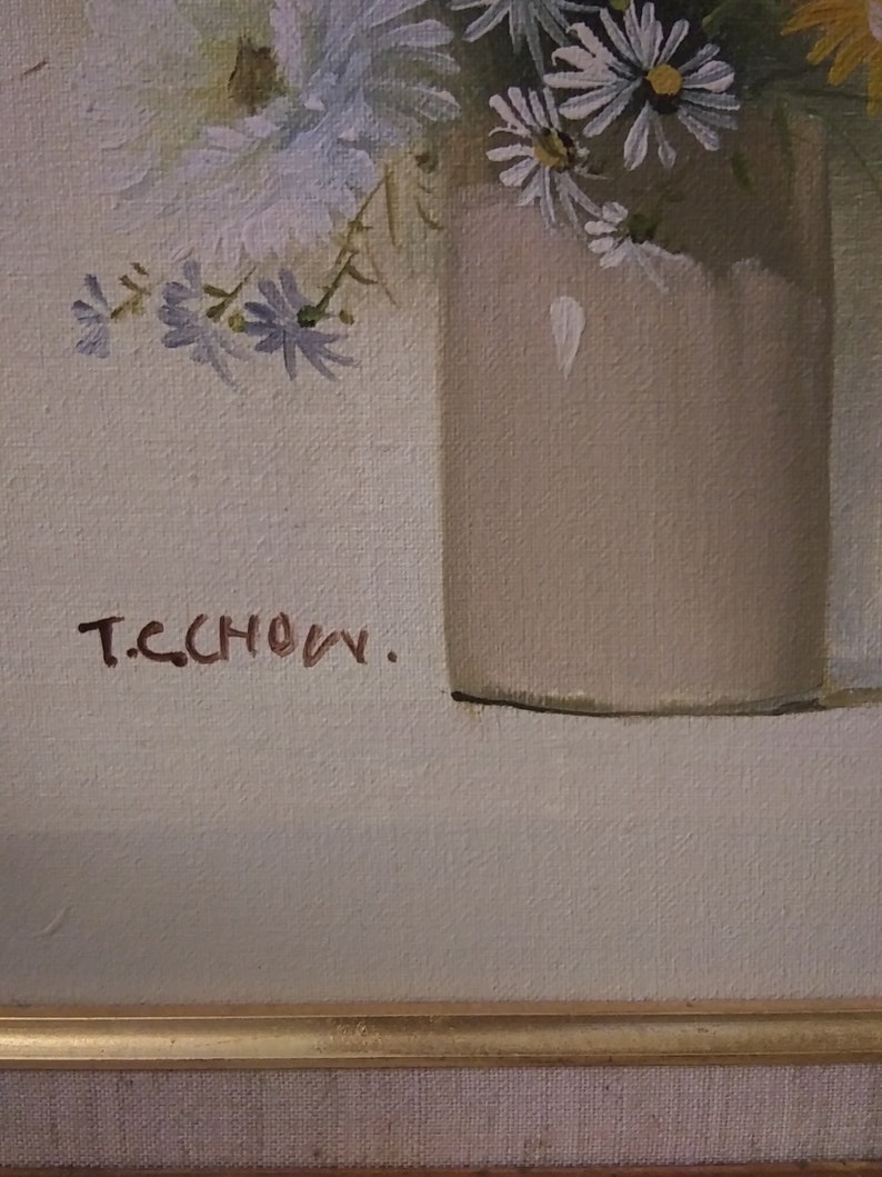 T C Chow Chinese Artist Spring Painting - Etsy