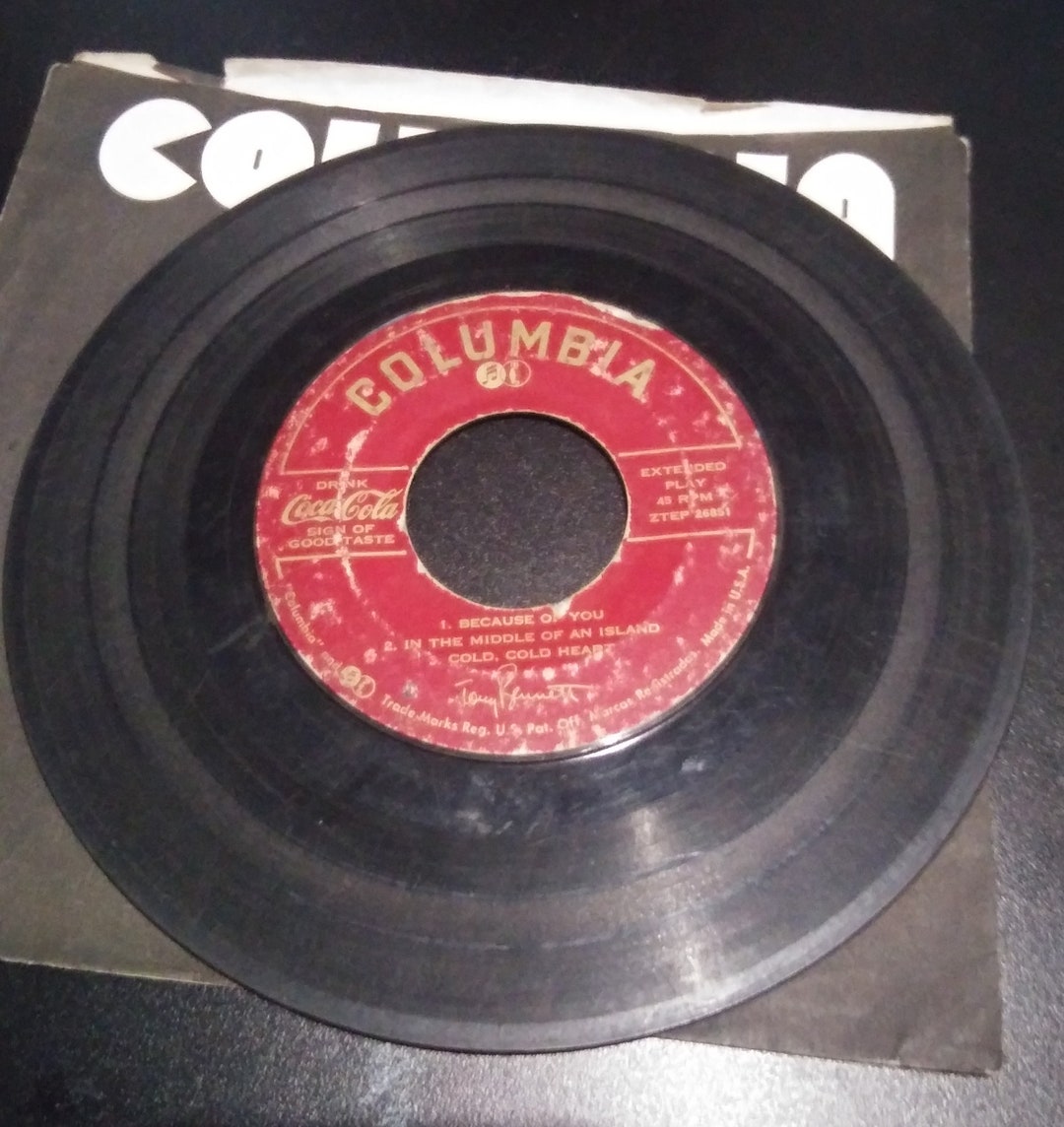 Tony Bennett Coca Cola 45 Record - Etsy