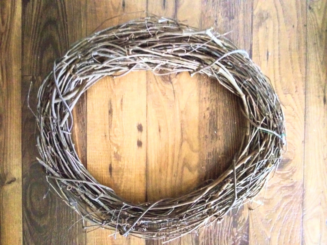 Grapevine Wreath Oval - Etsy