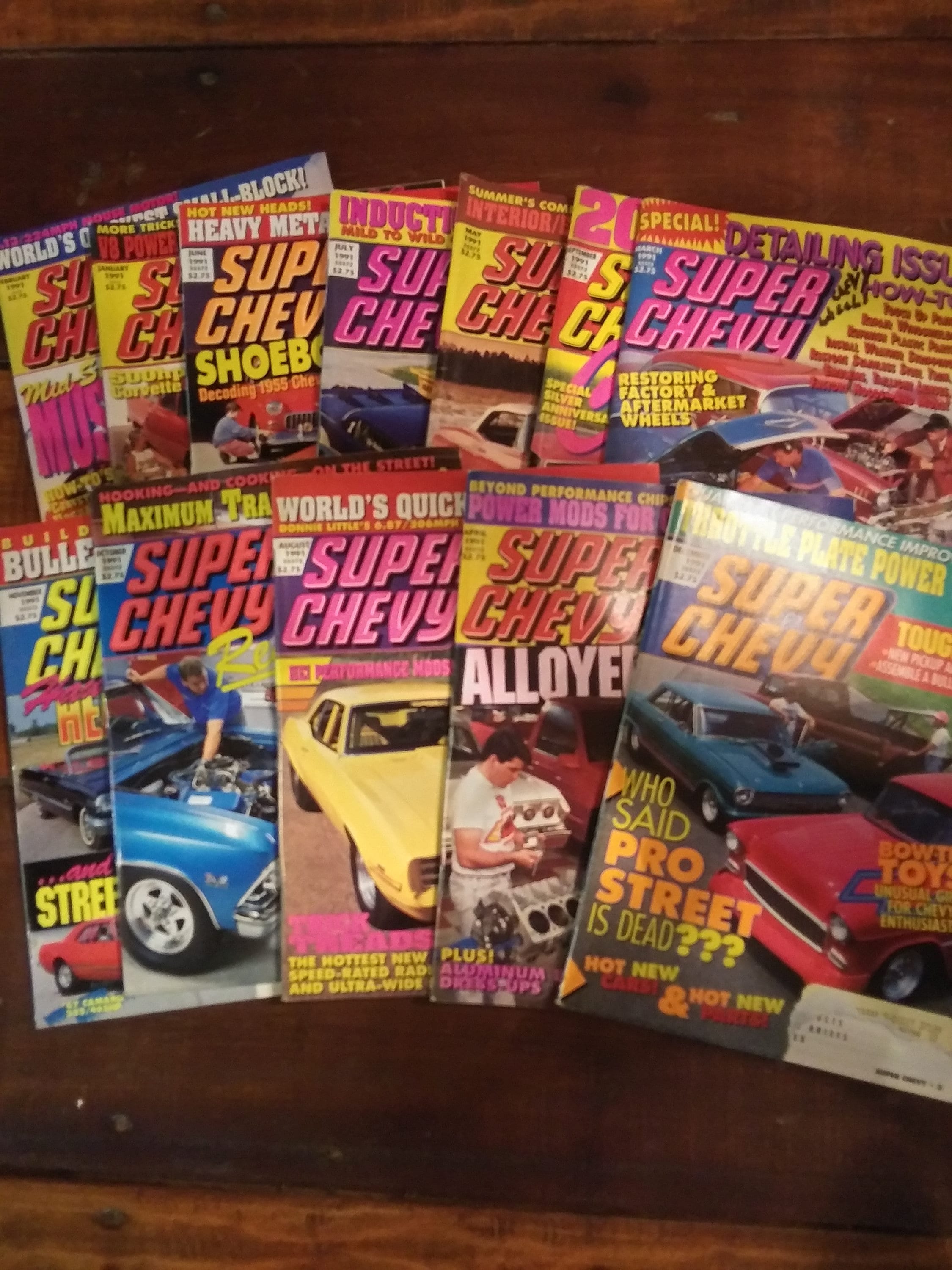 Super Chevy Magazines 1991 12 Issues - Etsy