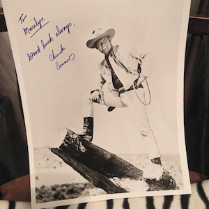 Chuck Connors Signed Photo Cowboy - Etsy