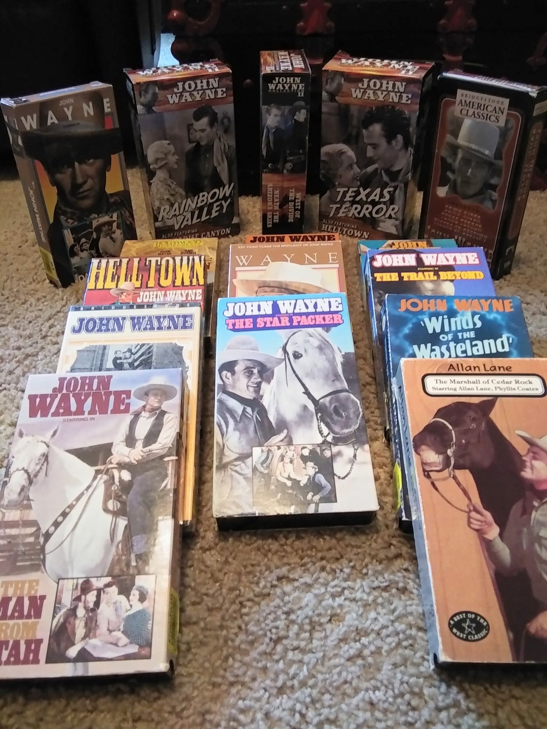 John Wayne VHS Western Collection - Etsy