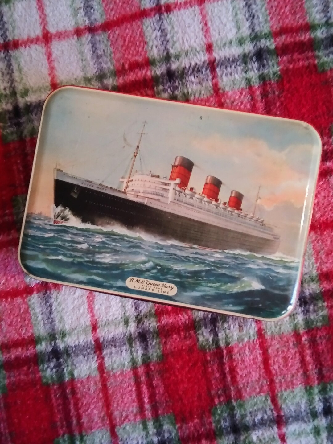 Cunard Tin Queen Mary Ship England's Confections - Etsy