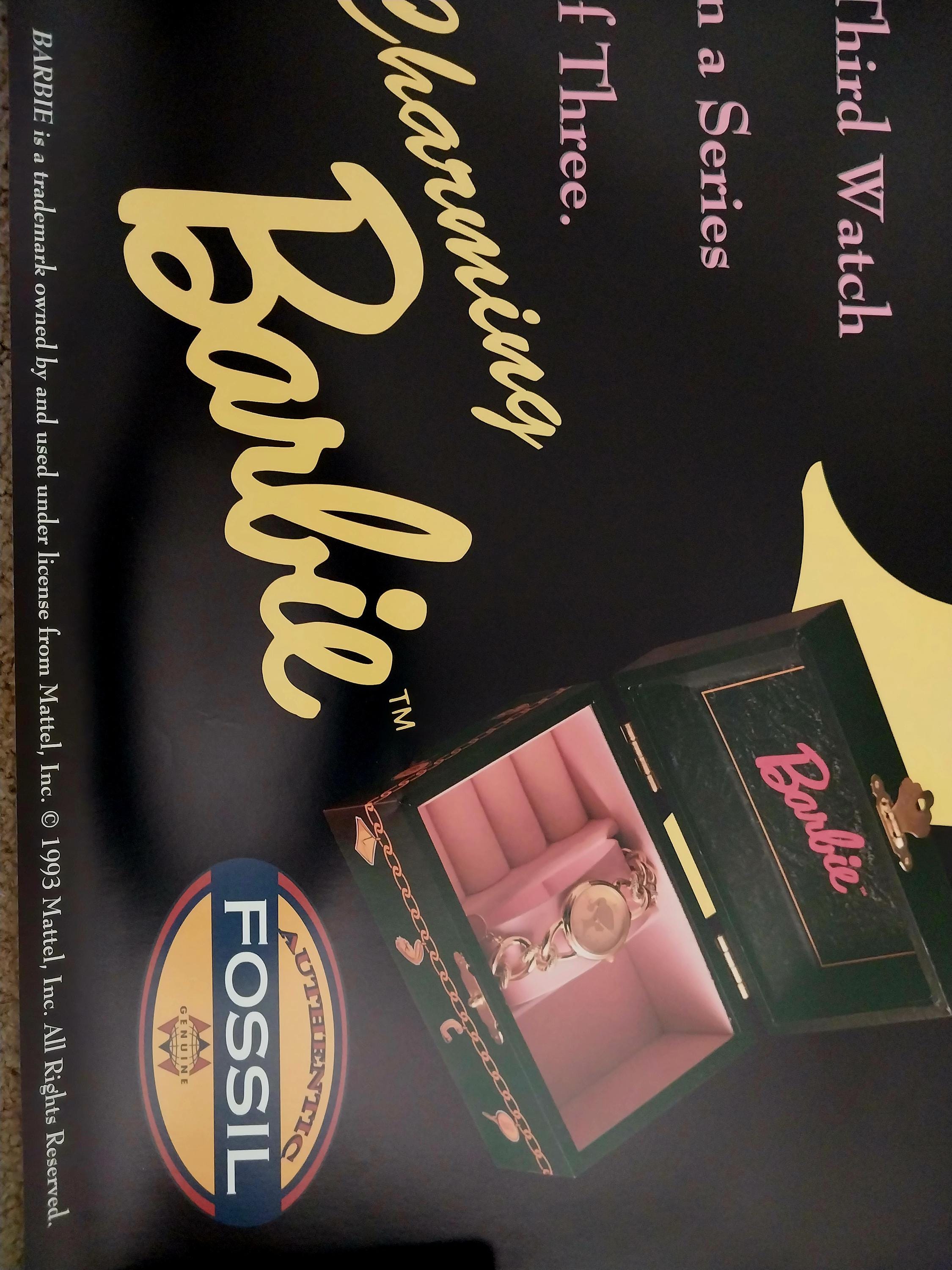 Barbie Doll Rare Fossil Watch Poster - Etsy