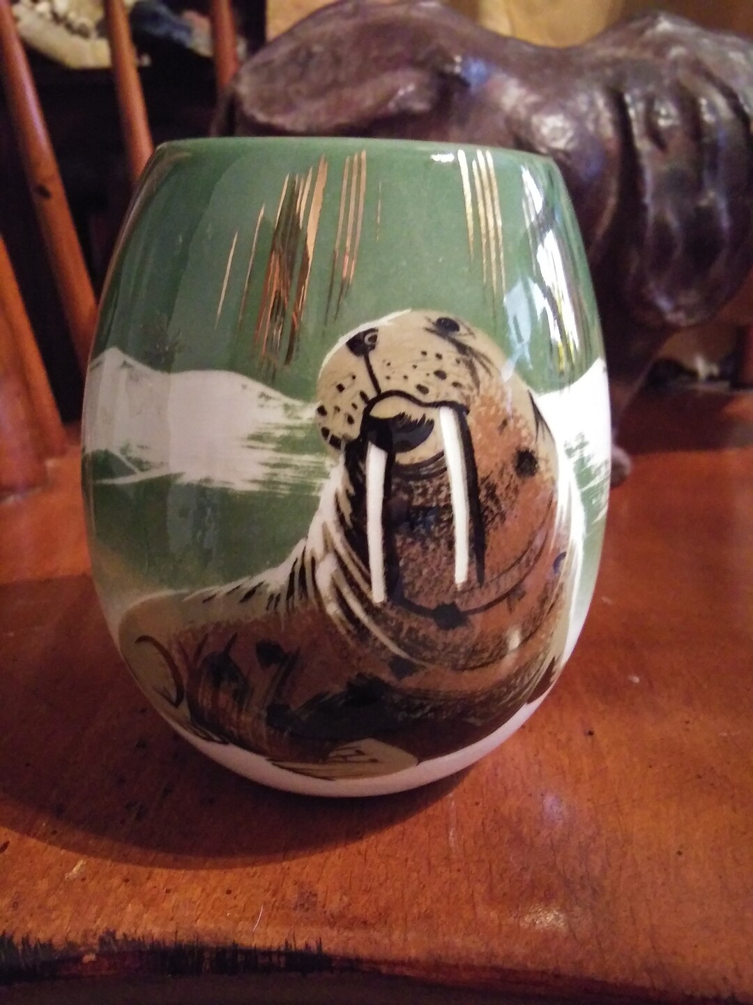 Matthew Adams Signed Ceramic Alaska Walrus Vases - Etsy
