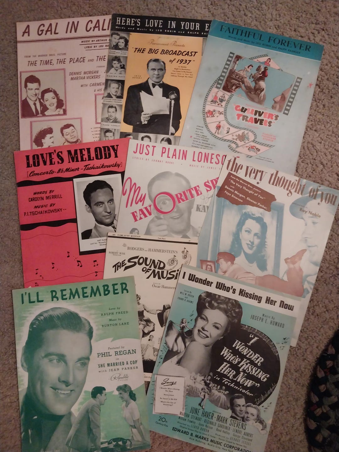 Antique Sheet Music Paramount Studios Variety 1930-1950"s - Etsy