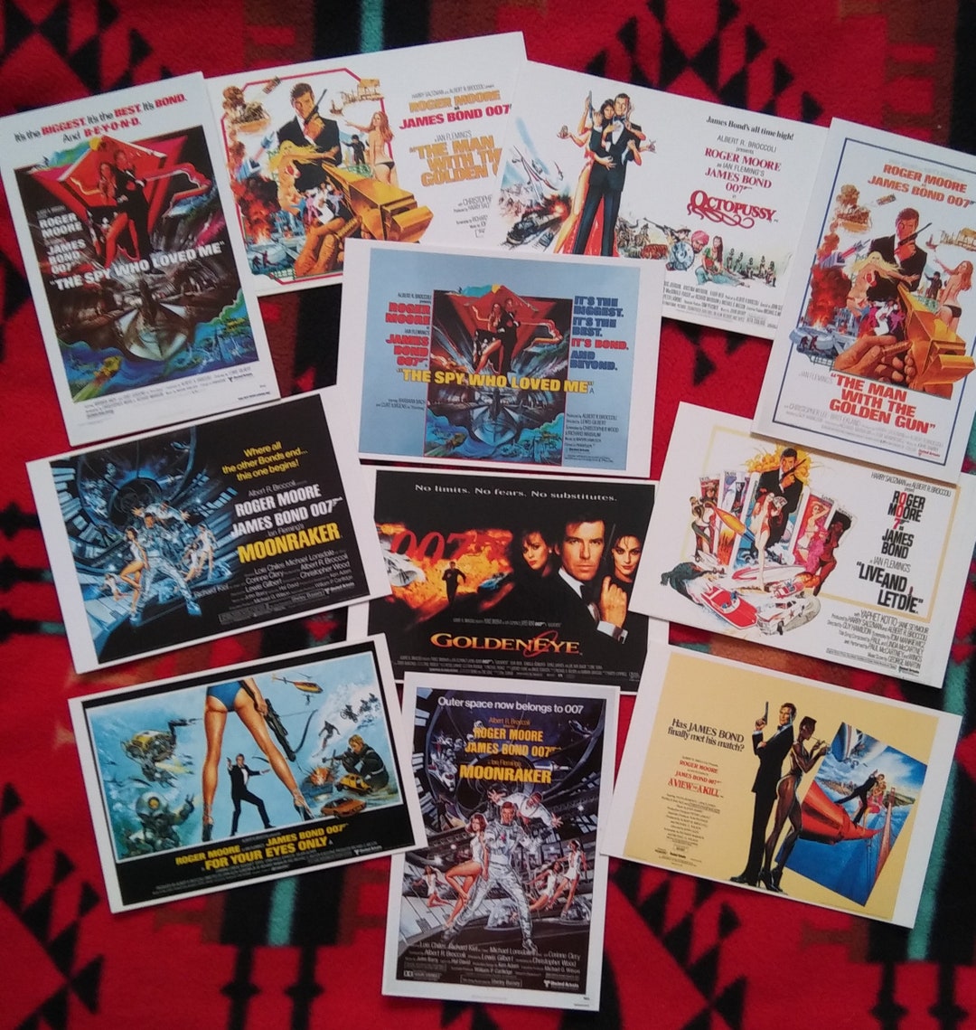 James Bond 007 Movie Postcards 1999 - Etsy