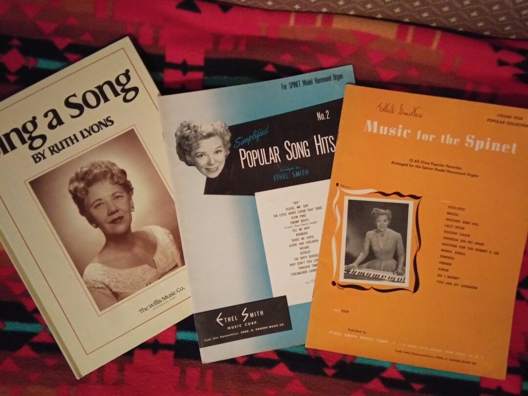 Ruth Lyons Ethel Smith Music Books Organ - Etsy