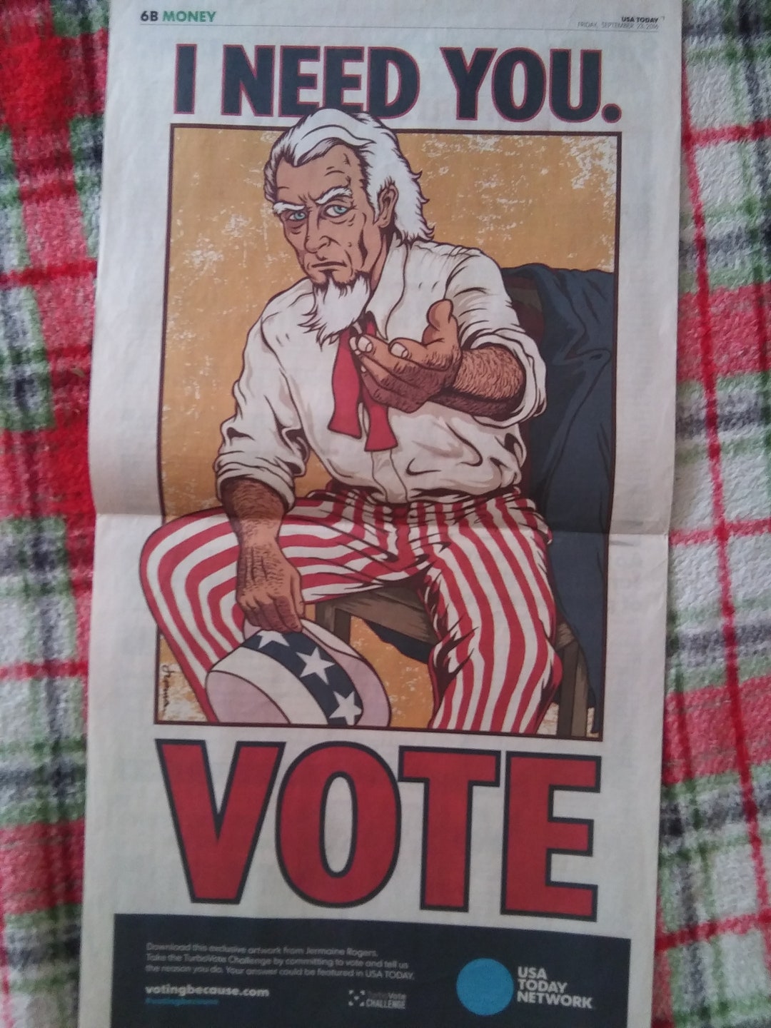 Vote Uncle Sam Poster Washington - Etsy