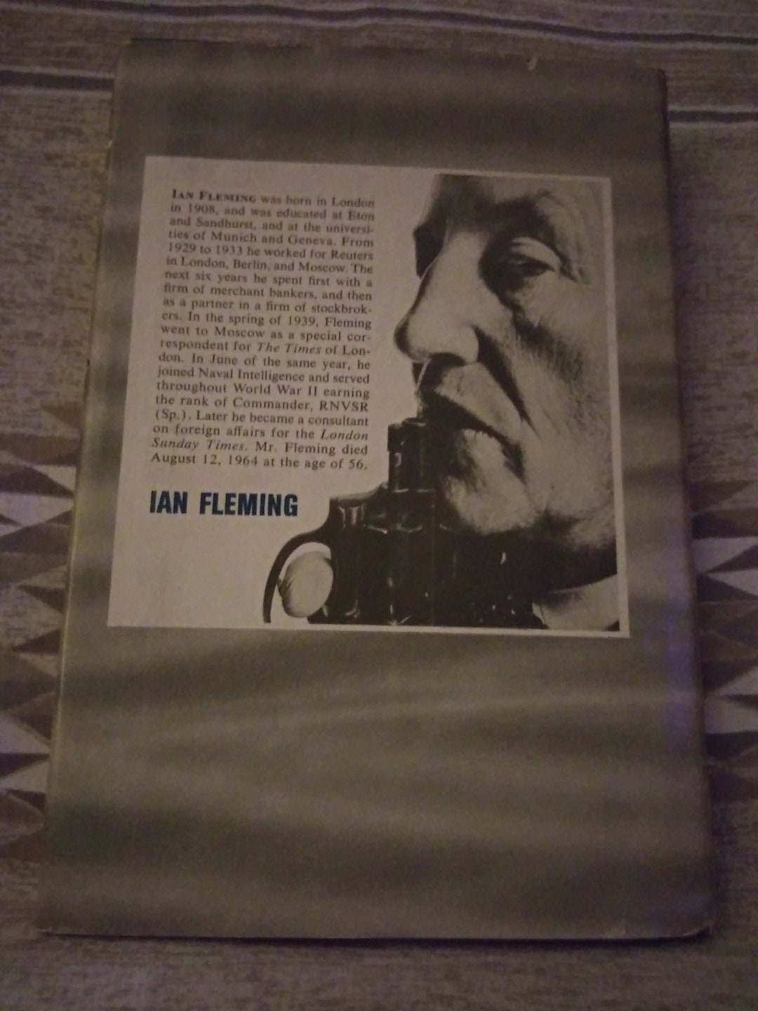 James Bond Ian Fleming Book 1965 - Etsy