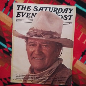 John Wayne Magazine 1976 Saturday Evening Post - Etsy