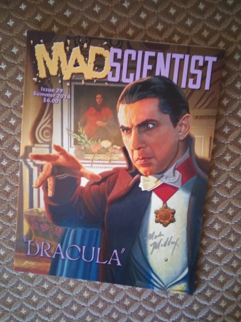 Dracula Mad Scientist Magazine Signed 2014 - Etsy