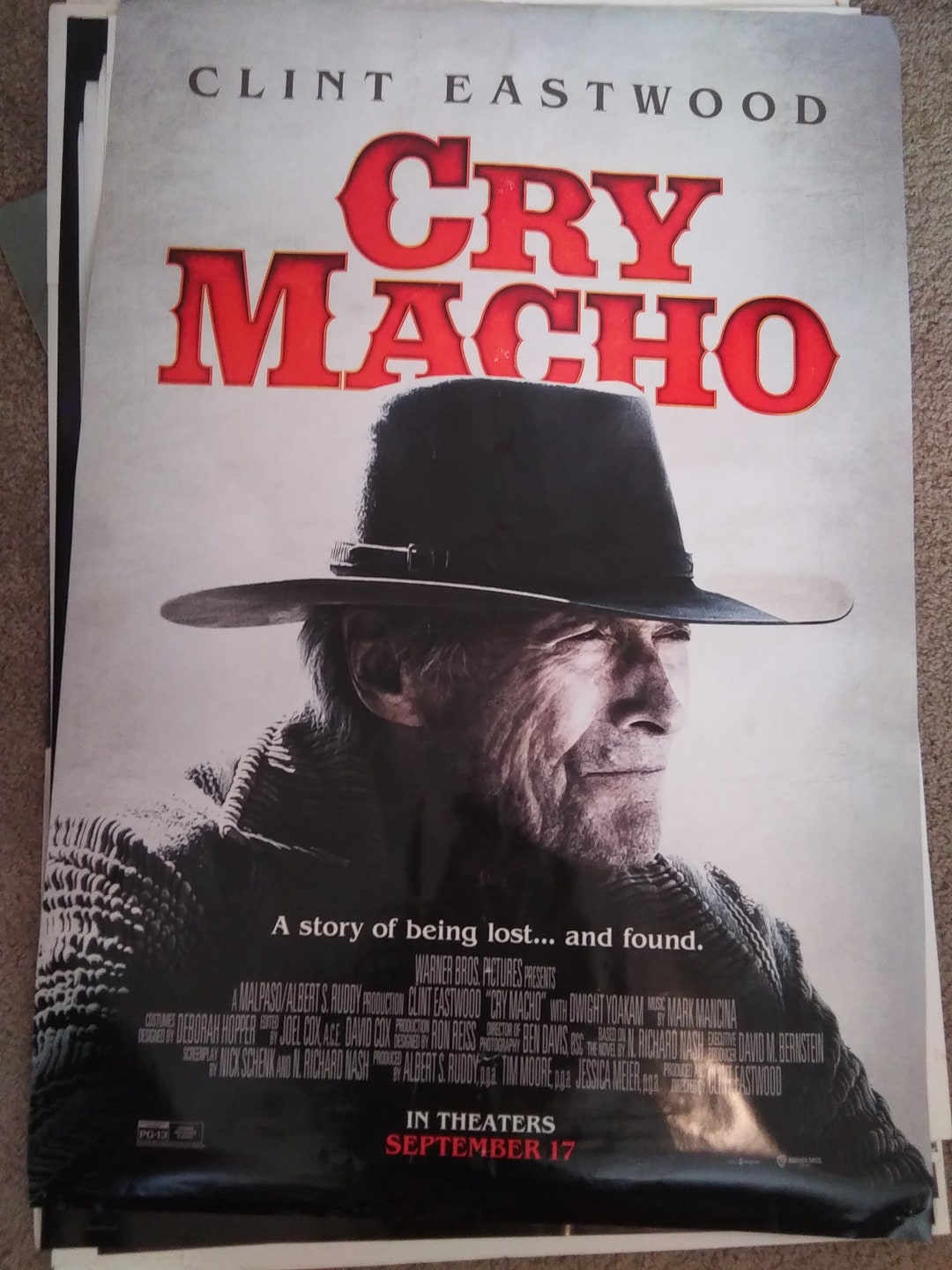 Clint Eastwood Cry Macho Movie Poster - Etsy