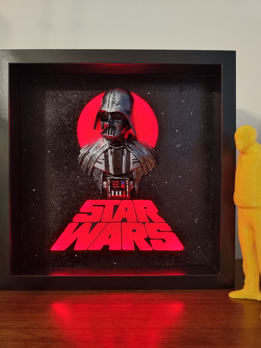 Shadow Box Darth Vader – Star Wars 3D Decoration – Geek Nerd Gift Idea – Handmade Star Wars ...