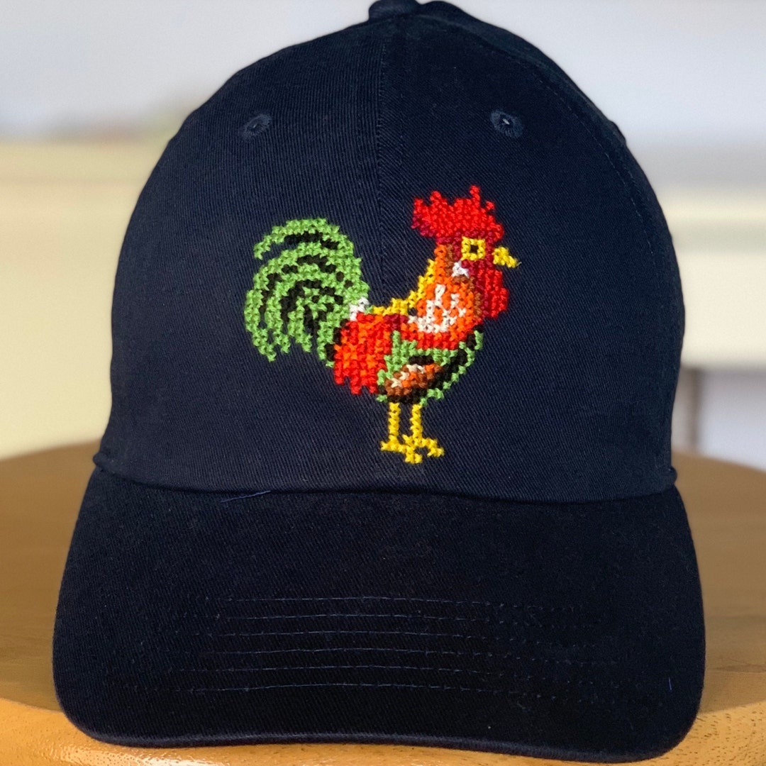 Hand Stitched Rooster Hat - Etsy