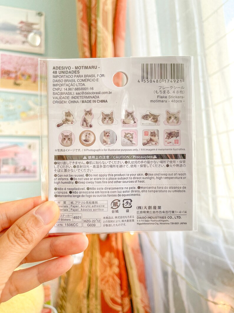 Authentic Japan Motimaru Sticker Flakes Daiso for - Etsy